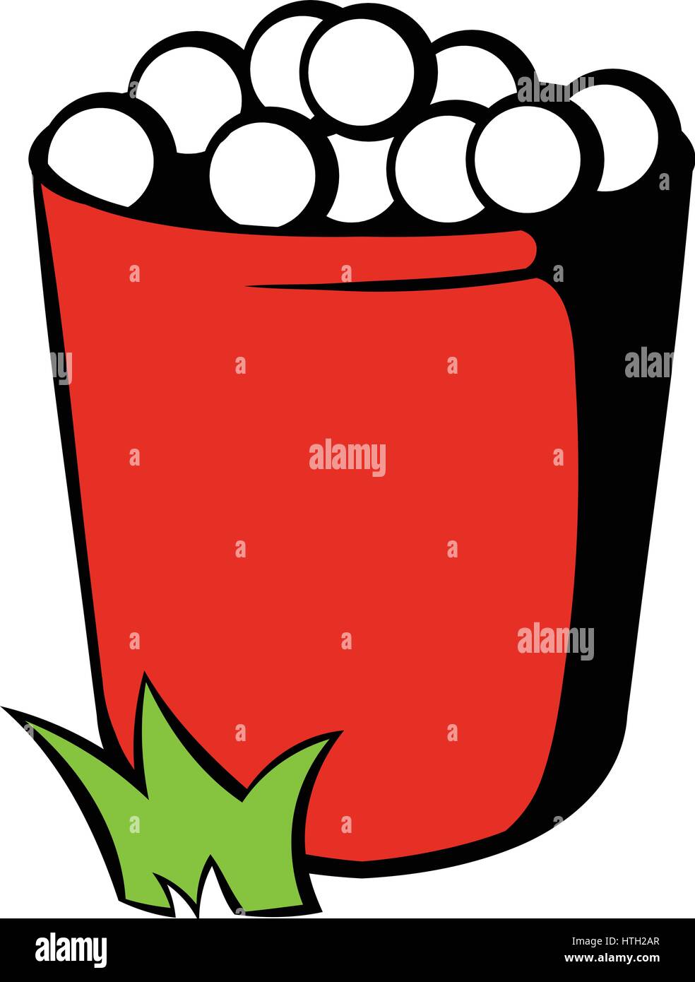 Practice range golf balls Stock Vector Images - Alamy