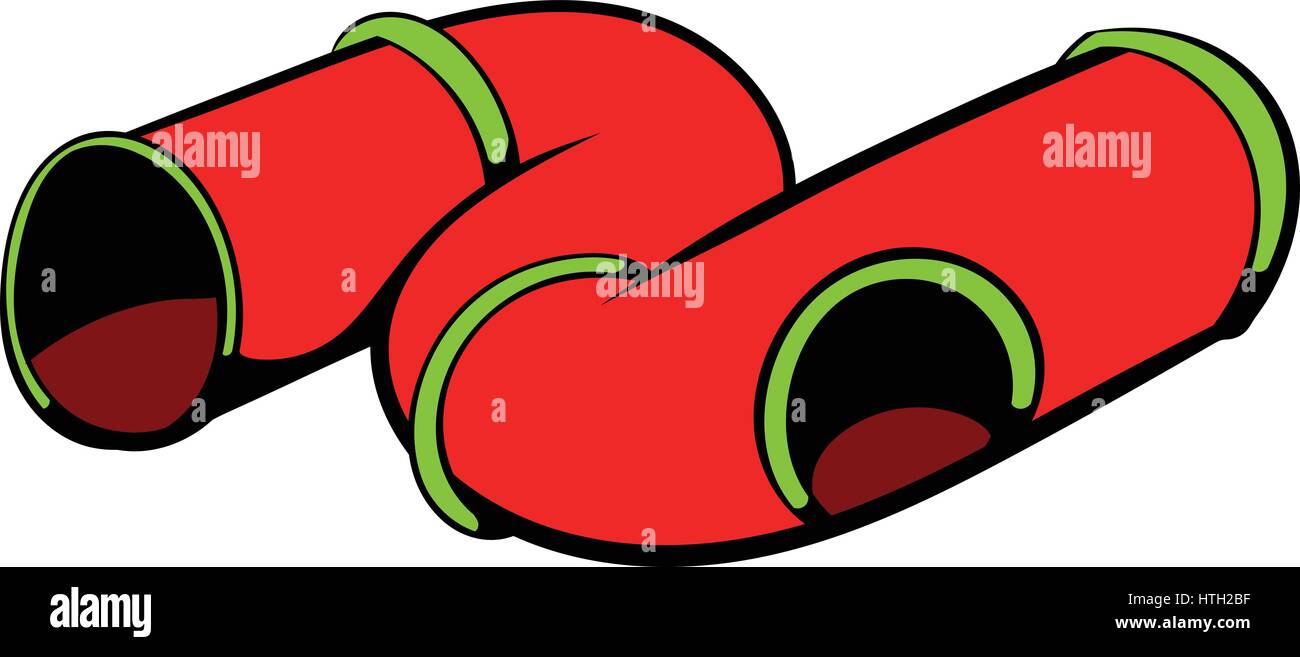 Colorful tube a playground icon, icon cartoon Stock Vector Image & Art ...