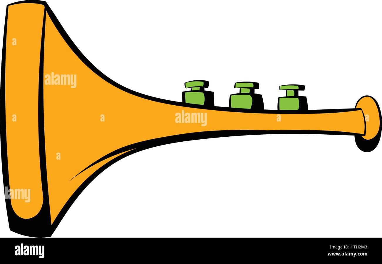 Cartoon trumpet instrument music wind hi-res stock photography and ...