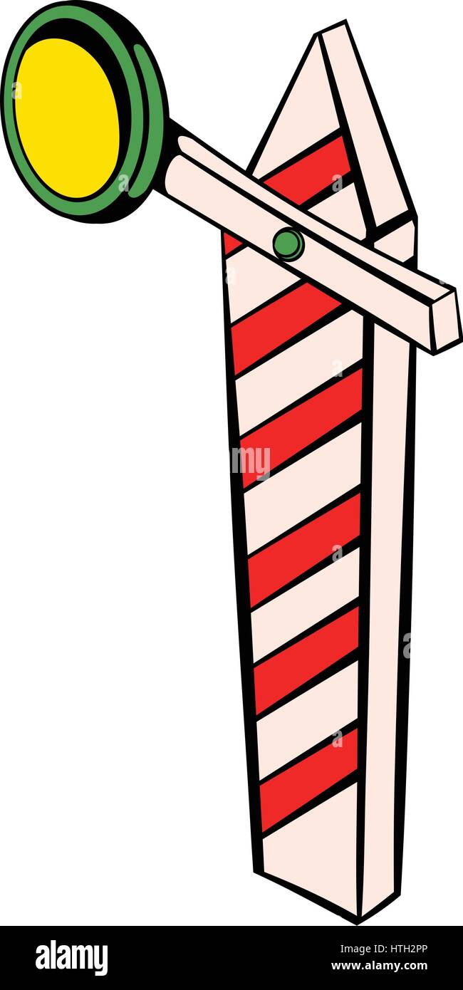 Railway crossing in old Stock Vector Images - Alamy