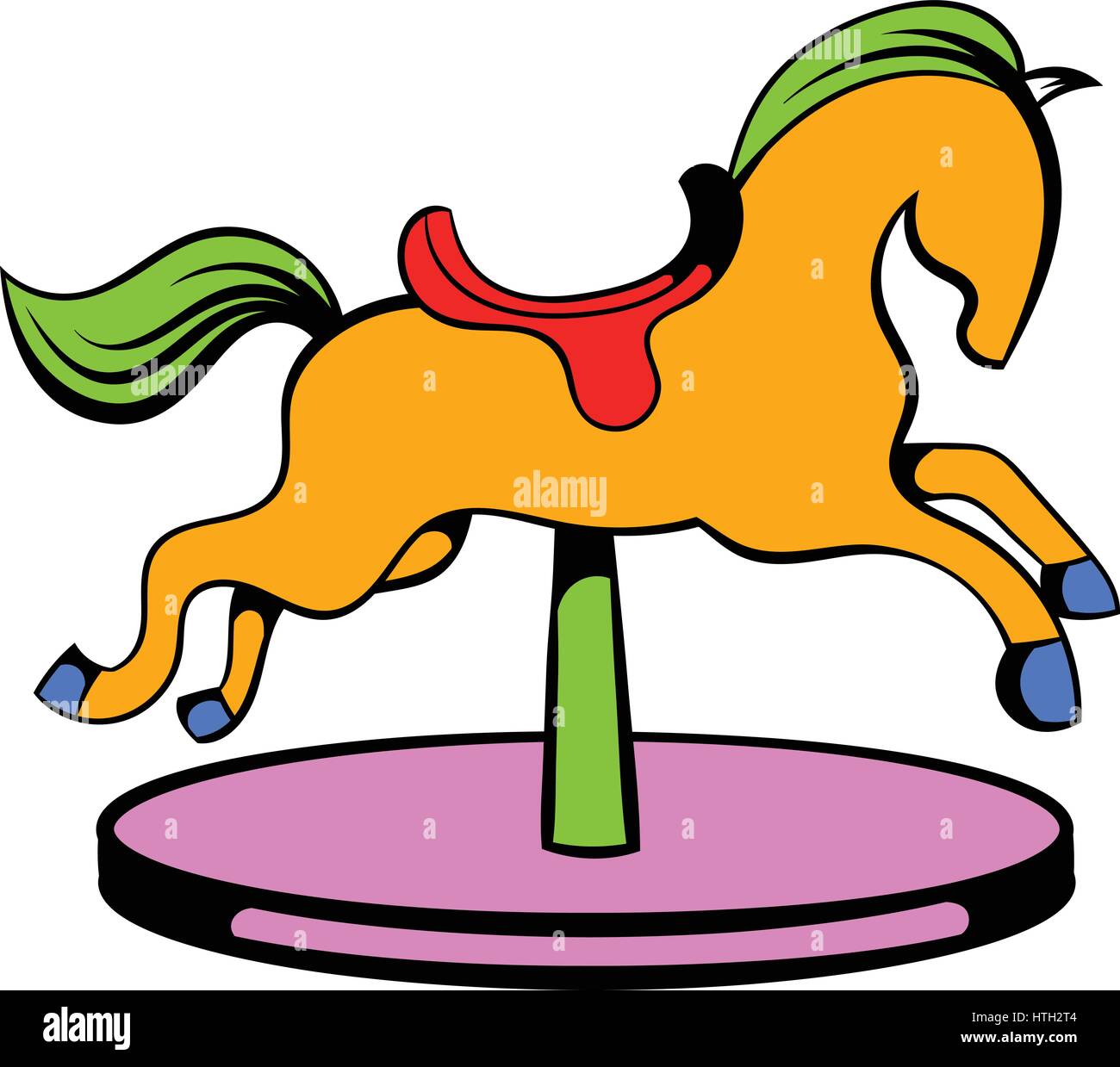 Carousel horse icon, icon cartoon Stock Vector Image & Art - Alamy