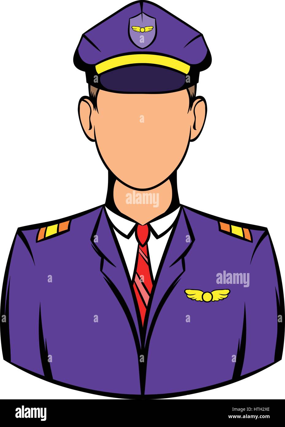 Captain of the aircraft icon, icon cartoon Stock Vector Image & Art - Alamy