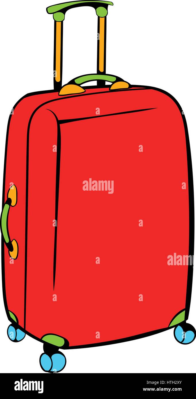 Vintage red suitcase Stock Vector Images - Alamy
