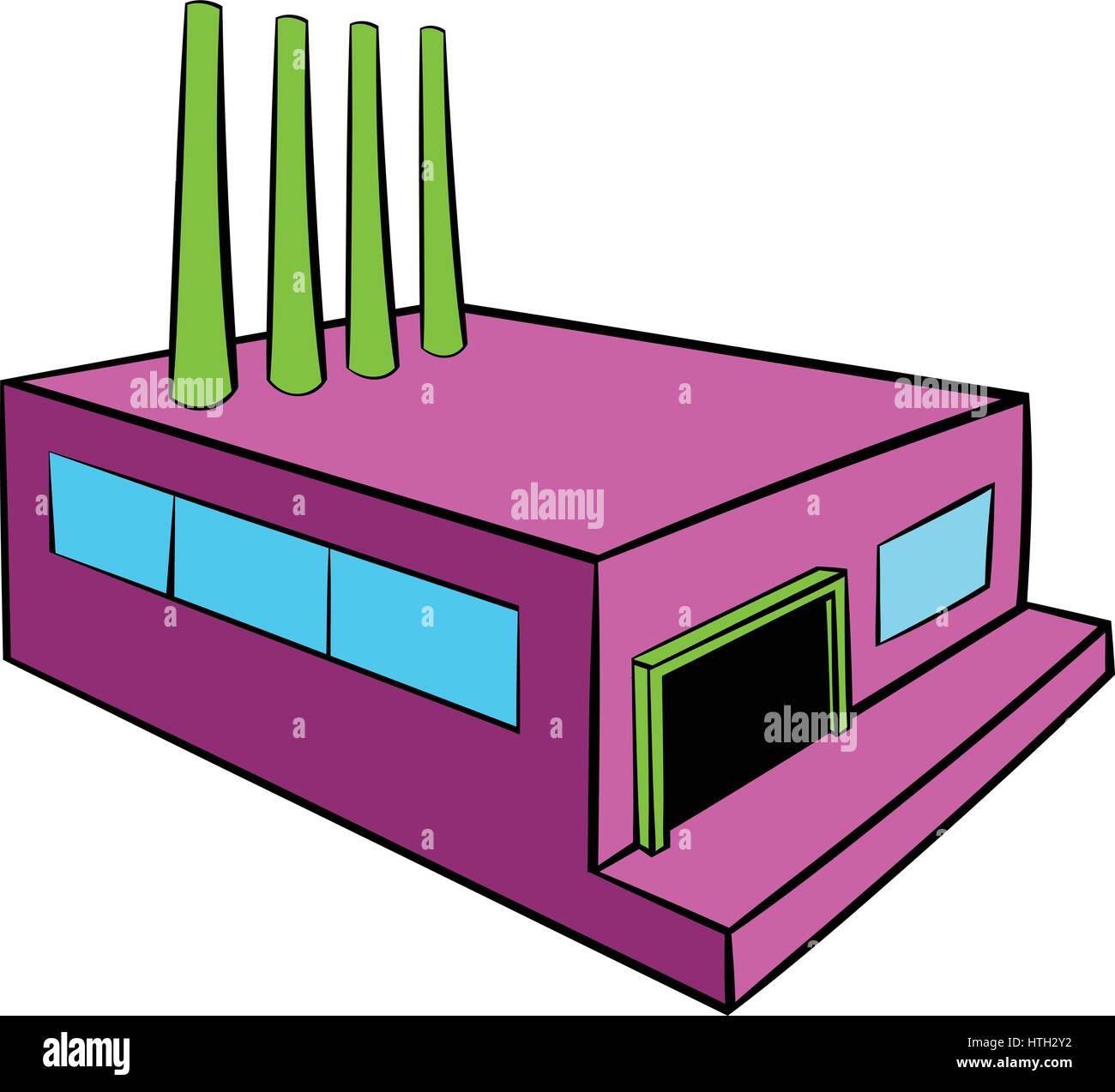 Factory building icon, icon cartoon Stock Vector Image & Art - Alamy