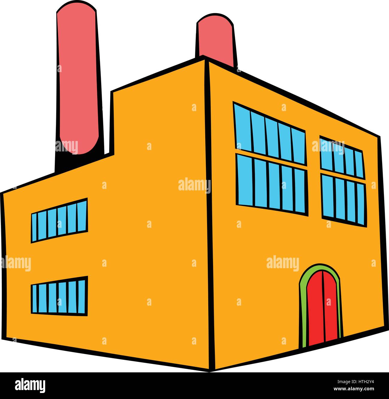 Factory building icon, icon cartoon Stock Vector Image & Art - Alamy