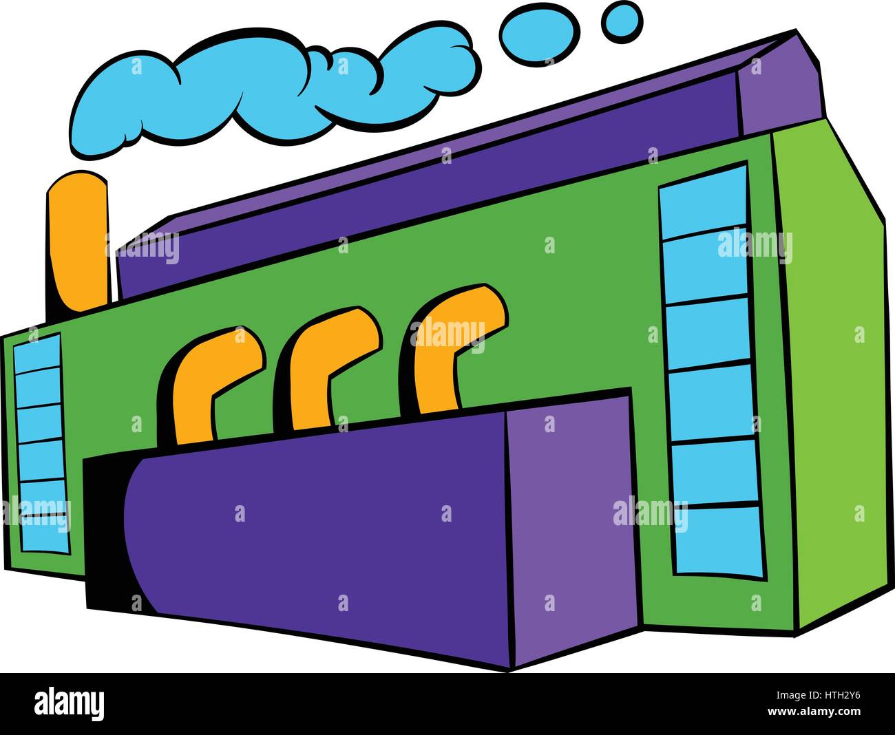 Factory building icon, icon cartoon Stock Vector Image & Art - Alamy