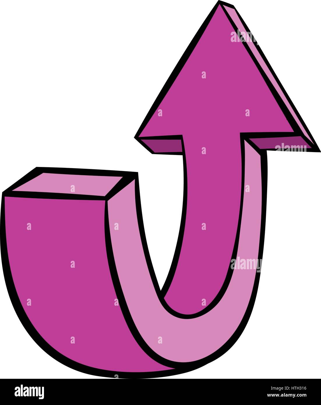 Purple up arrow icon, icon cartoon Stock Vector Image & Art - Alamy