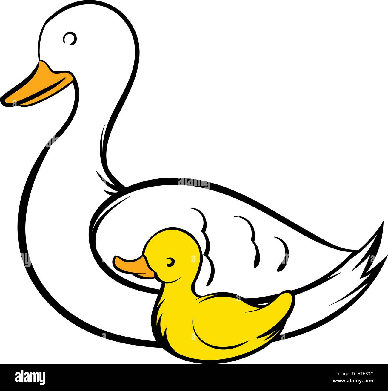 Spring cygnet Stock Vector Images - Alamy