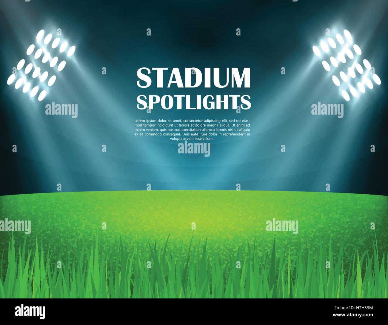 Illuminated stadium Stock Vector Images - Alamy