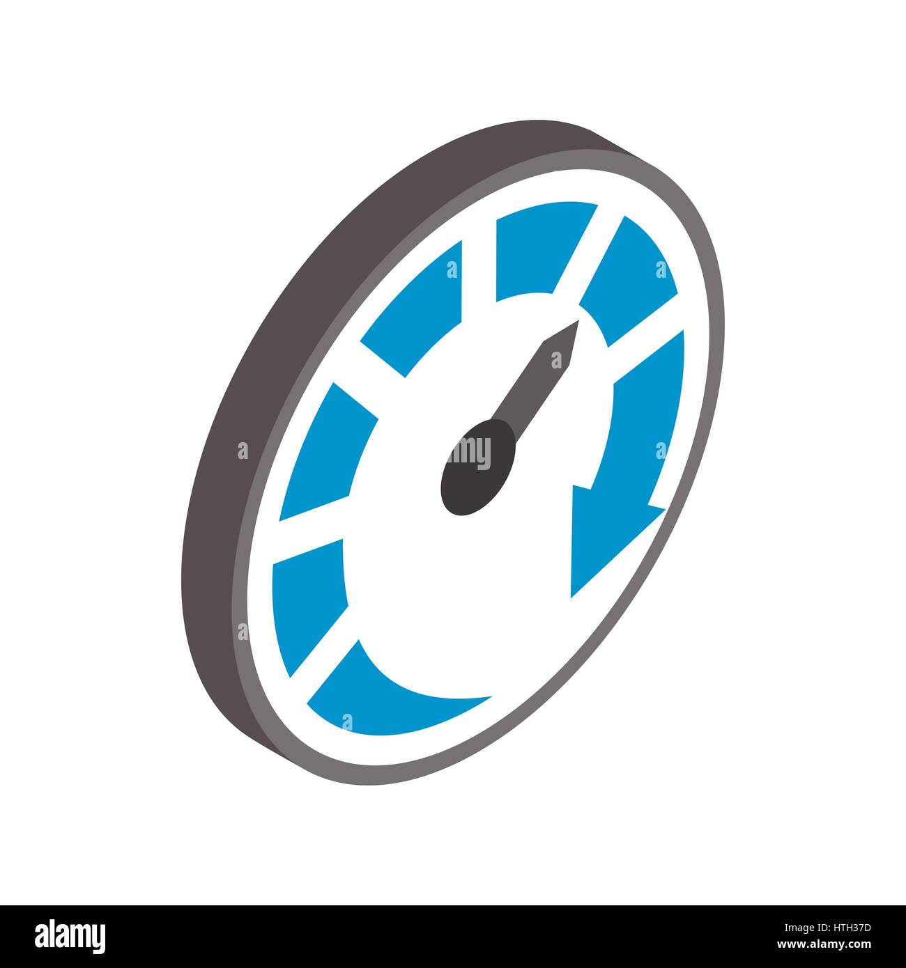 Speedometer or gauge icon, isometric 3d style Stock Vector Image & Art ...