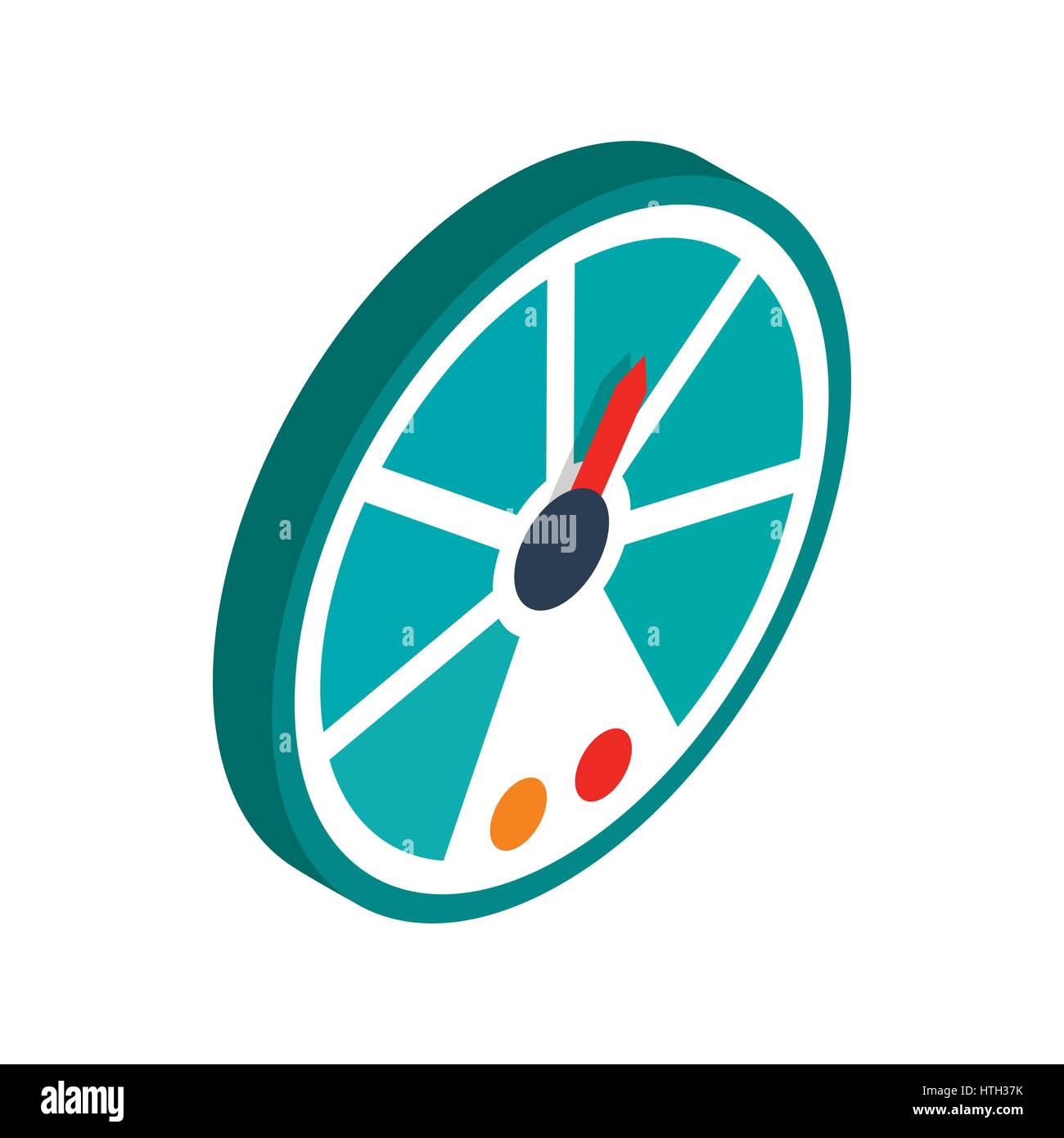 Speedometer dashboard icon isometric hi-res stock photography and ...