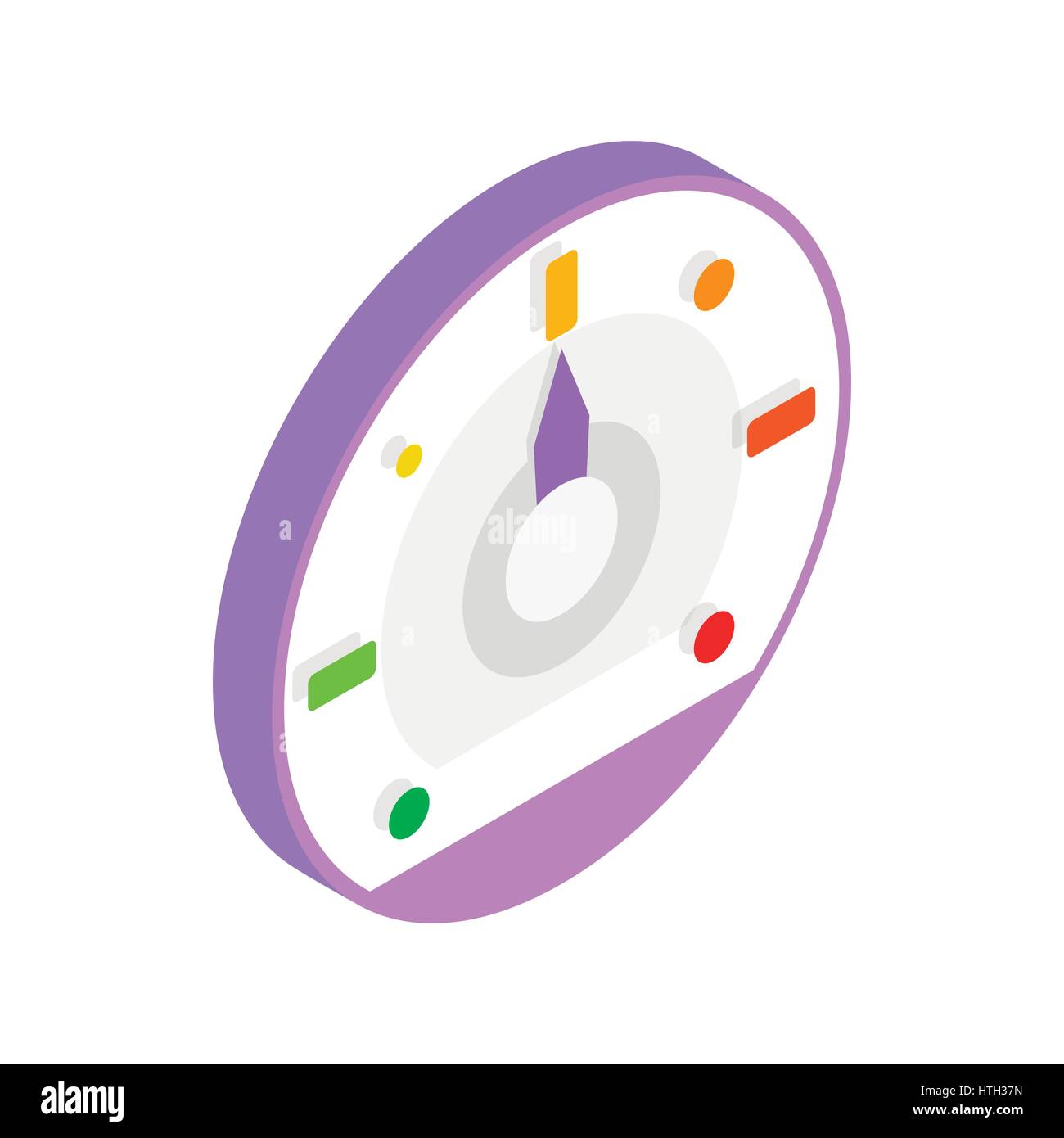 Speedometer or gauge icon, isometric 3d style Stock Vector Image & Art ...