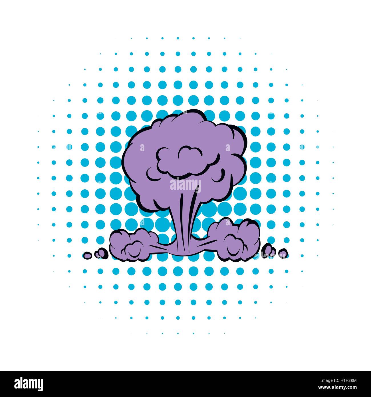 Nuclear explosion icon, comics style Stock Vector Image & Art - Alamy