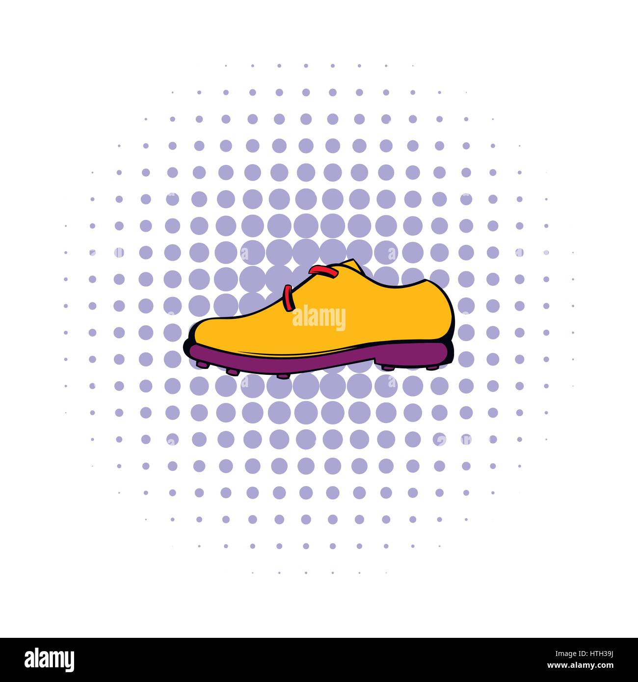 Golf shoe icon, comics style Stock Vector Image & Art - Alamy