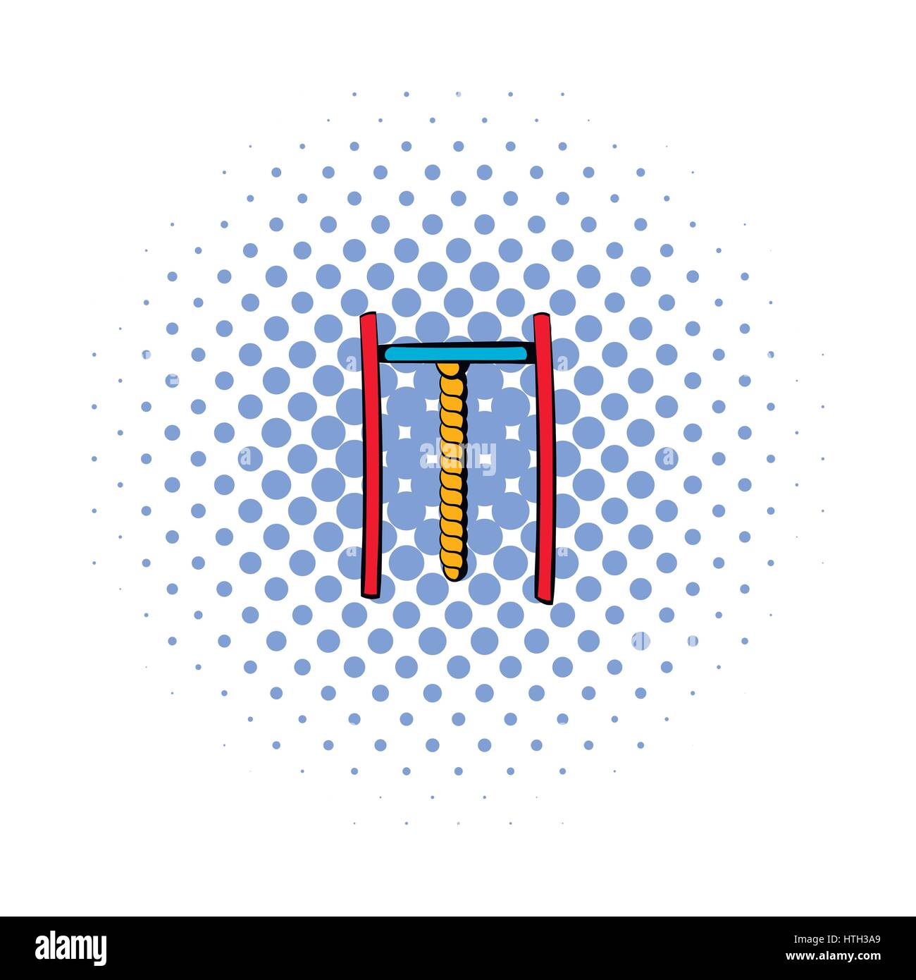 Horizontal bar with rope icon, comics style Stock Vector Image & Art ...