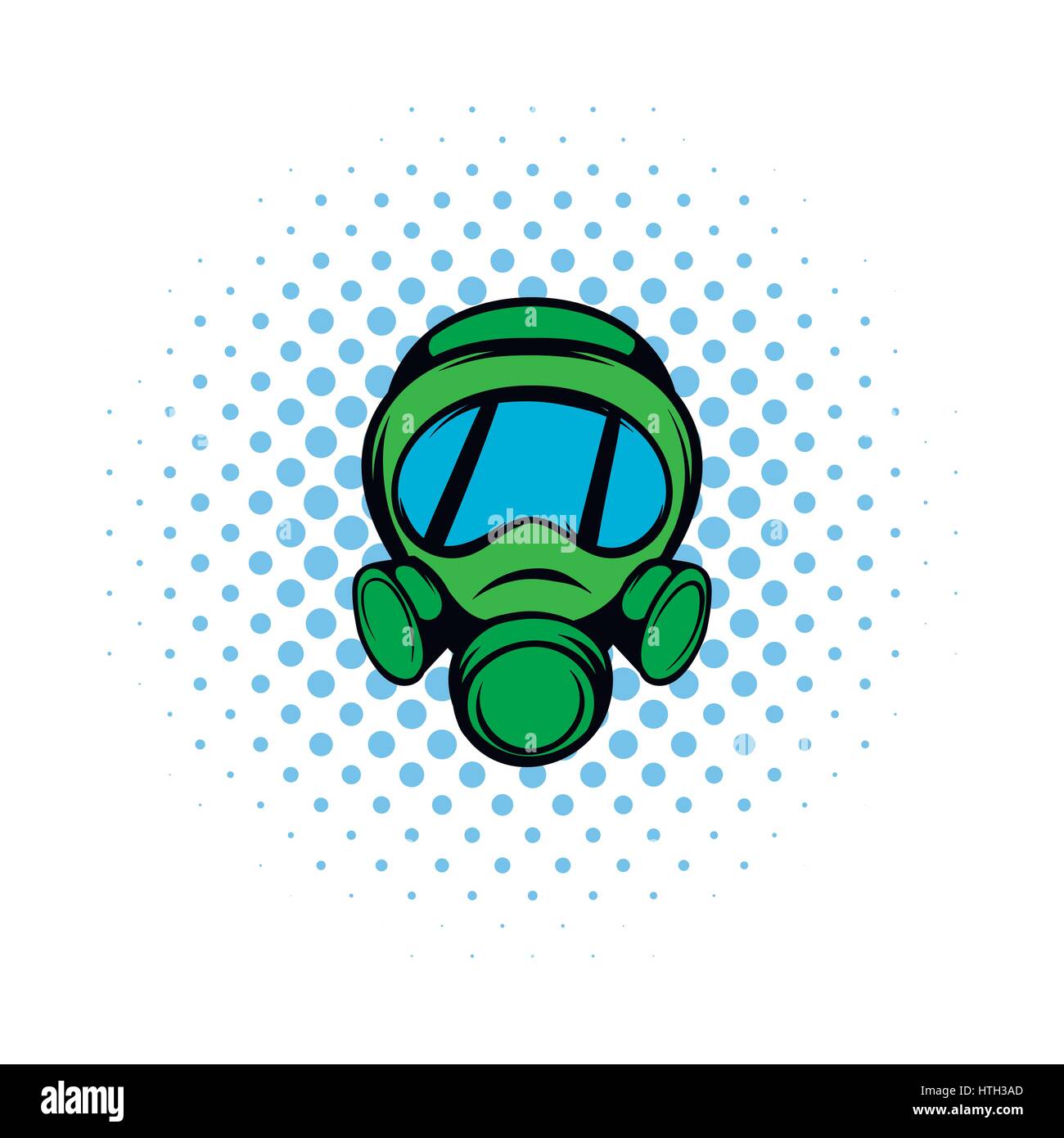 Gas mask icon, comics style Stock Vector Image & Art - Alamy
