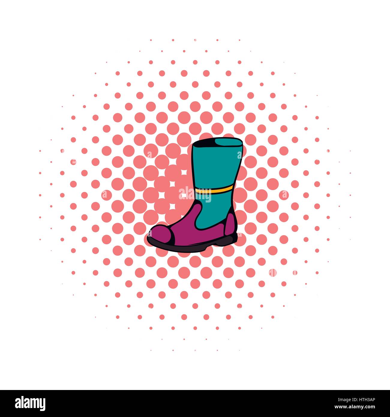 Red Fireman Boot Clip Art