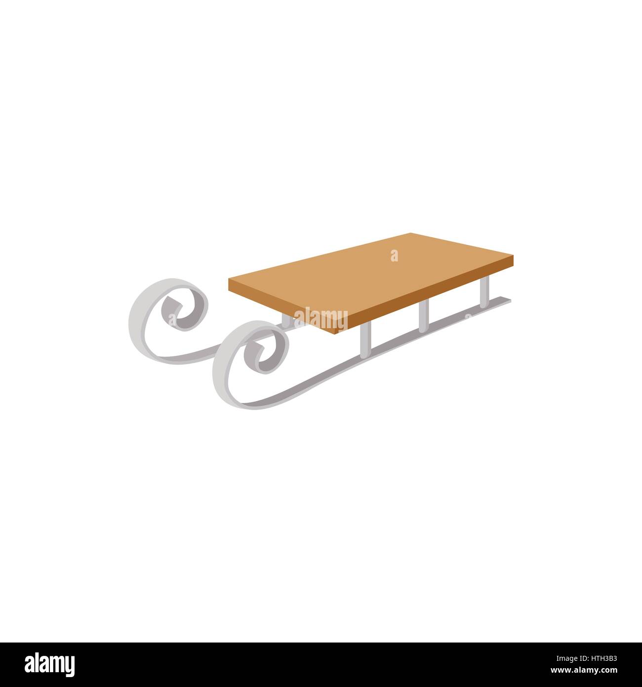 Sled icon, cartoon style Stock Vector Image & Art - Alamy