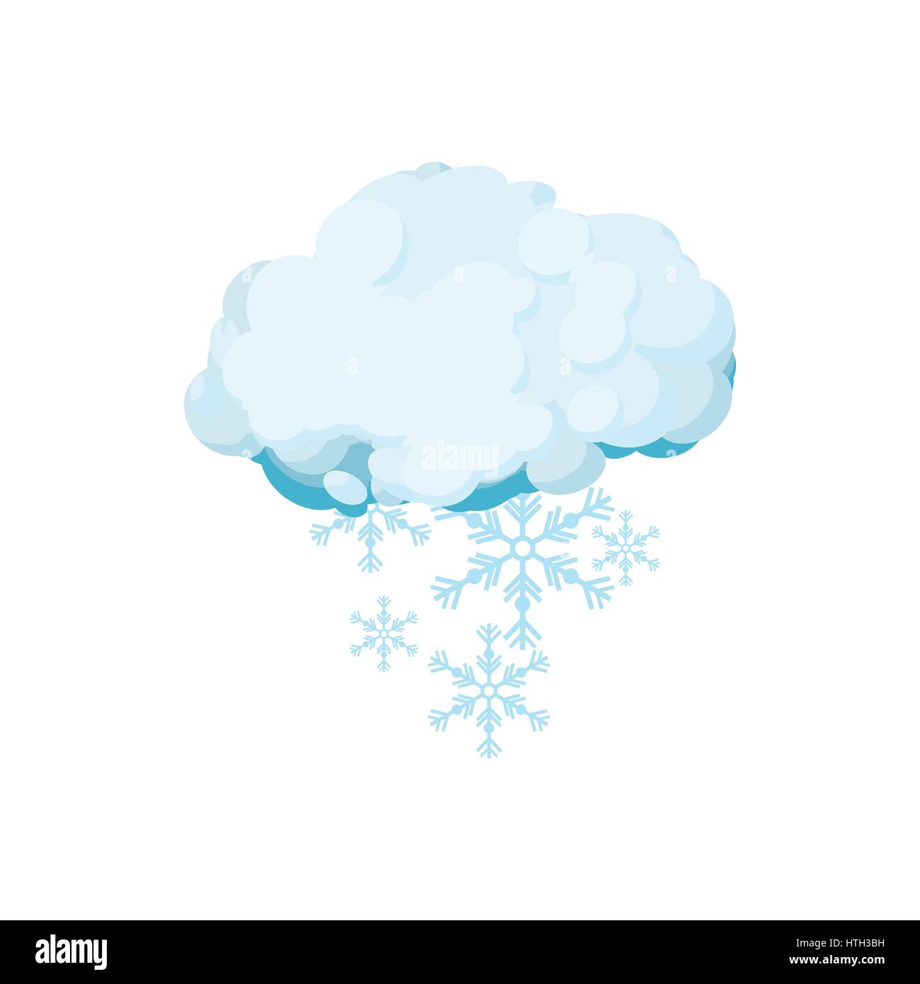 Snow cloud icon, cartoon style Stock Vector Image & Art - Alamy