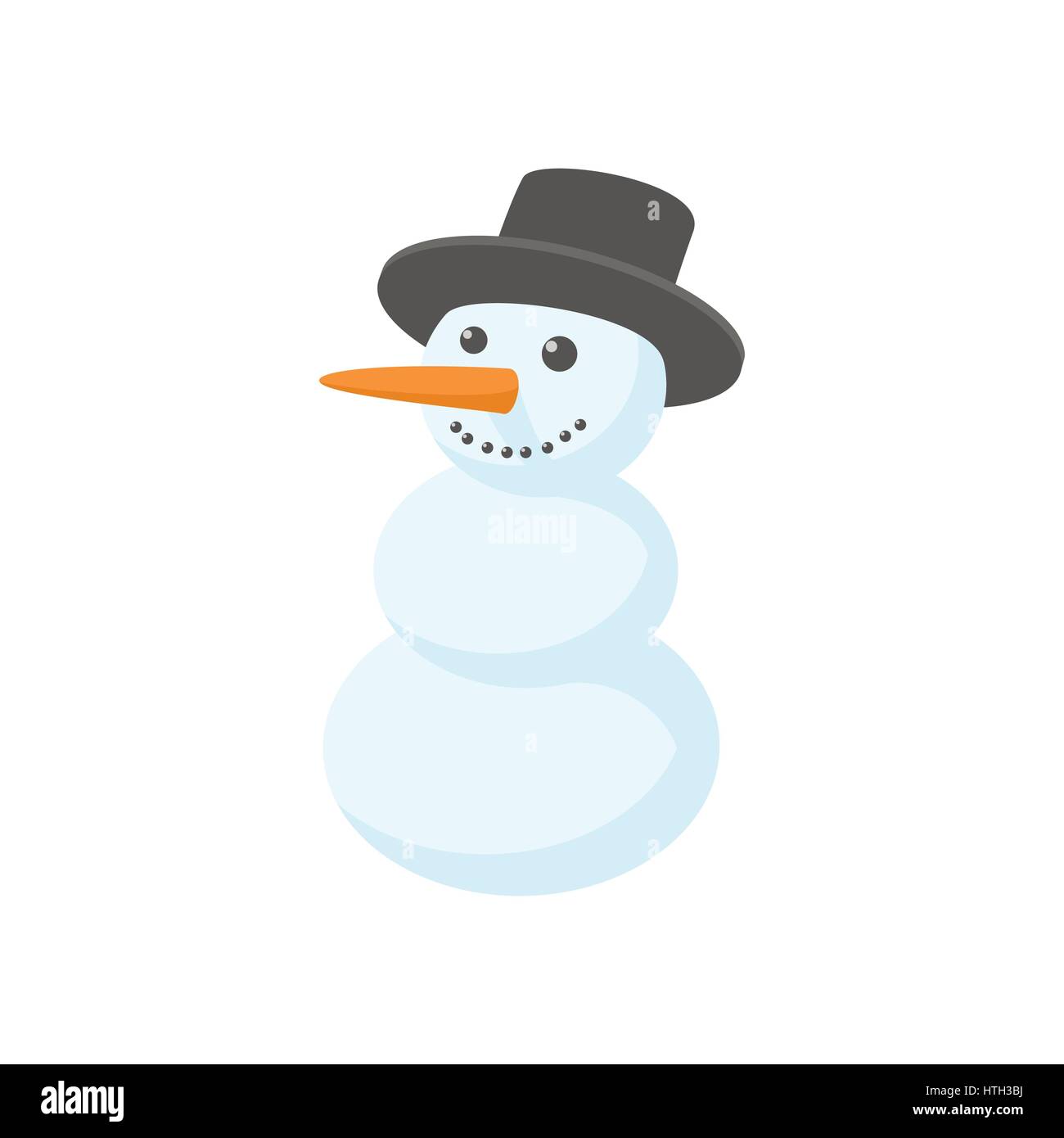 Snowman icon, cartoon style Stock Vector Image & Art - Alamy
