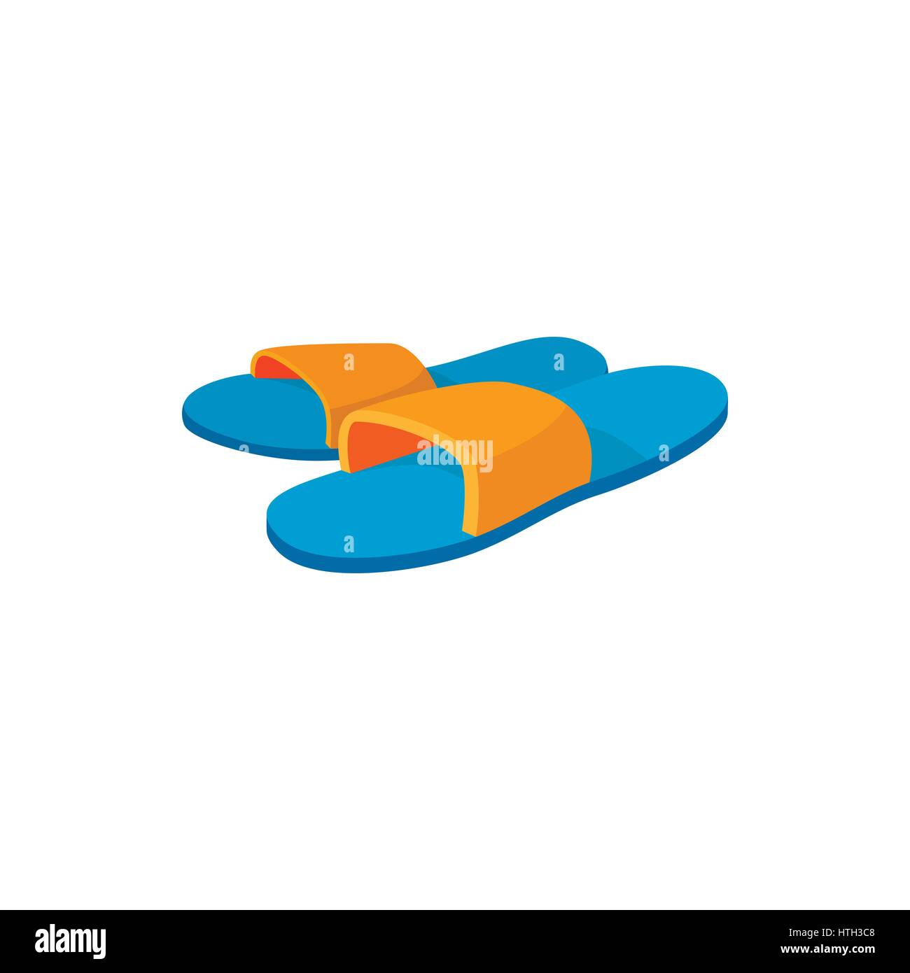 Rubber thong slippers Stock Vector Images - Alamy