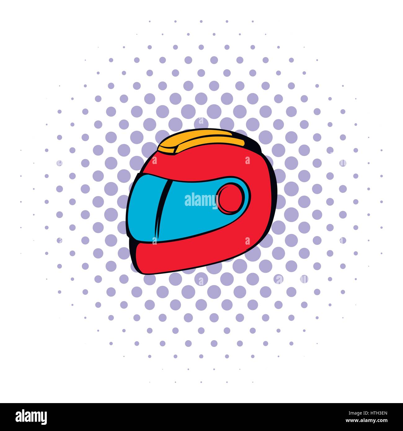 Racing helmet icon, comics style Stock Vector Image & Art - Alamy