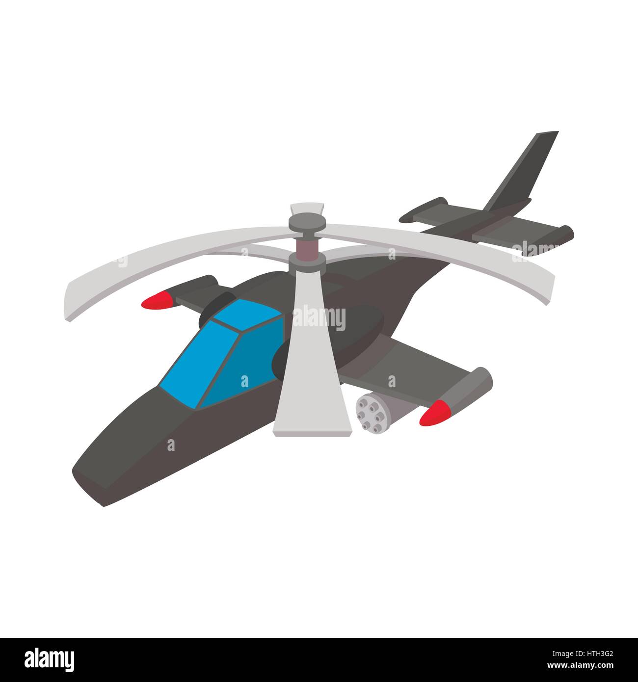 Military helicopter icon, cartoon style Stock Vector Image & Art - Alamy