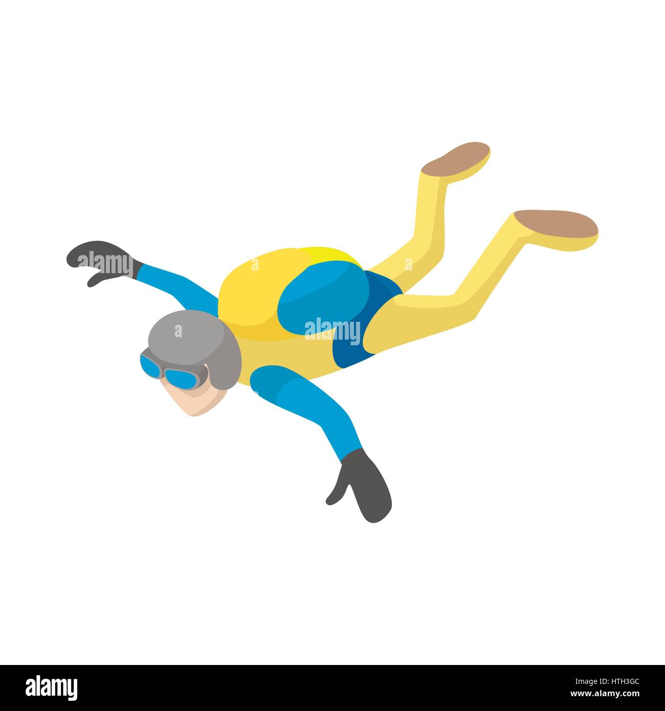 Skydiver in freefall icon, cartoon style Stock Vector Image & Art - Alamy