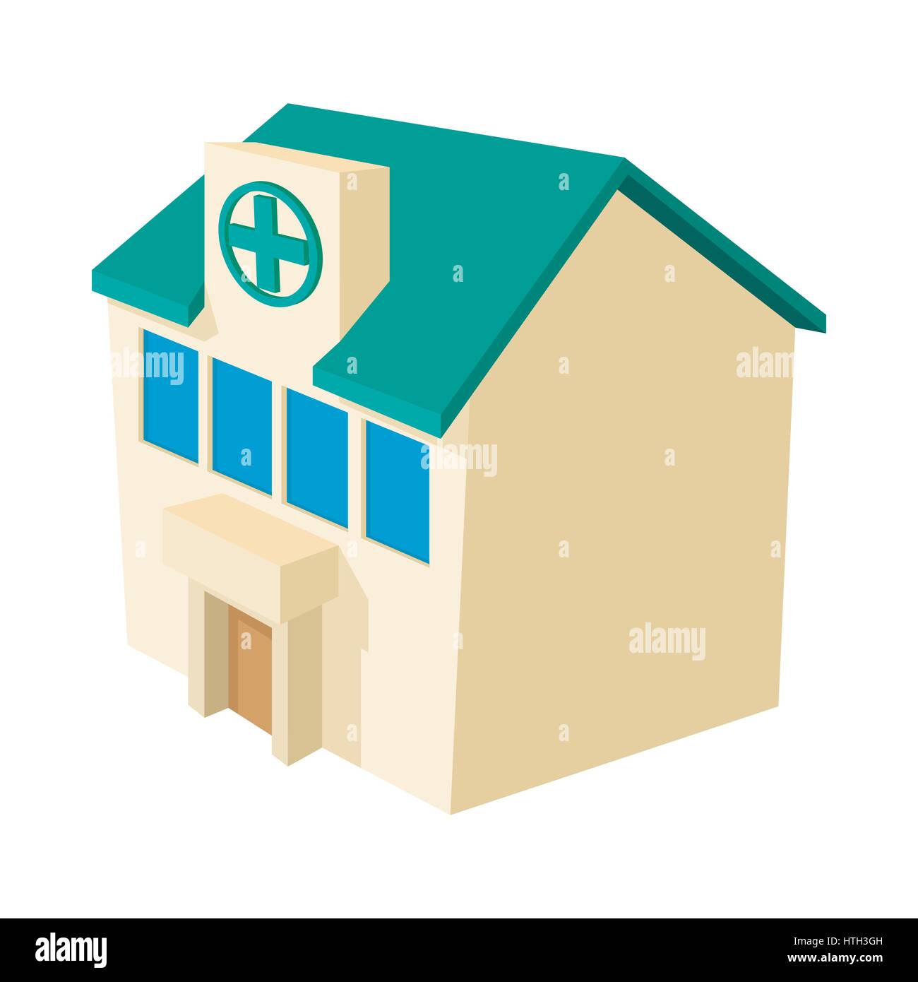 Hospital building icon, cartoon style Stock Vector Image & Art - Alamy
