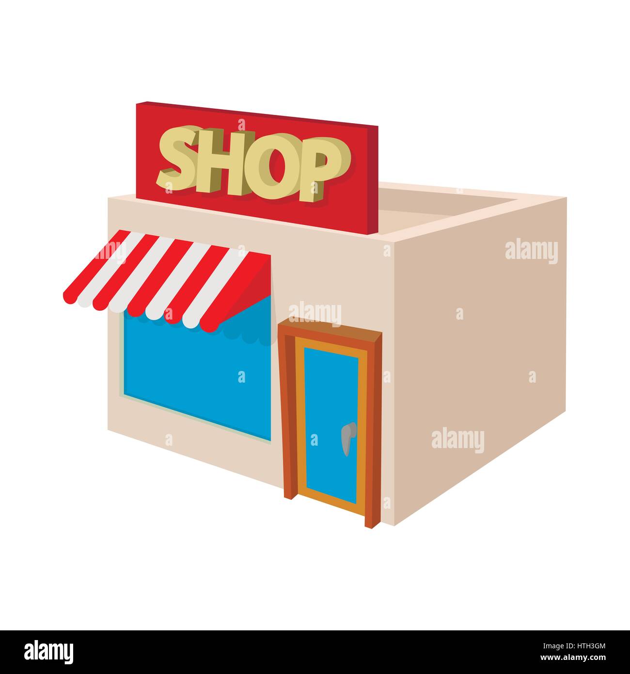 Shop building icon, cartoon style Stock Vector Image & Art - Alamy