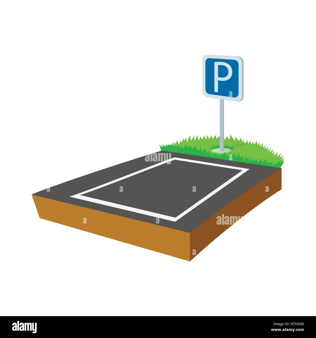 Parking lot icon, cartoon style Stock Vector Image & Art - Alamy