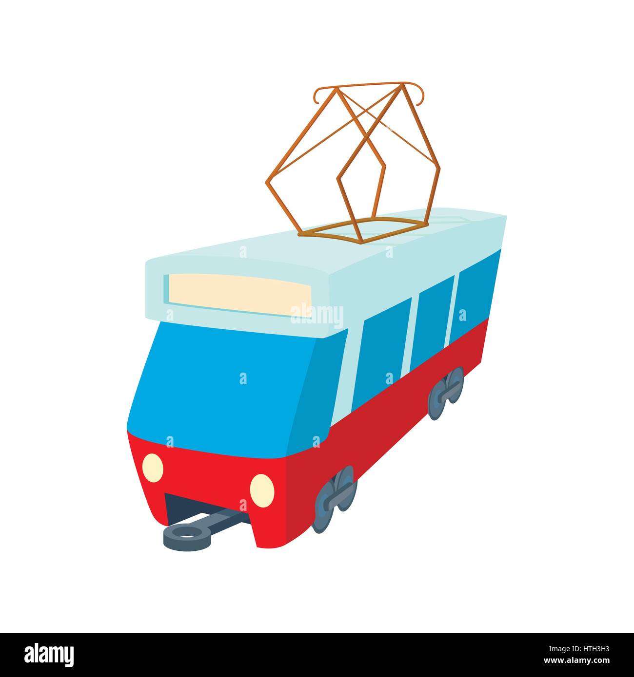 Red tram icon, cartoon style Stock Vector Image & Art - Alamy