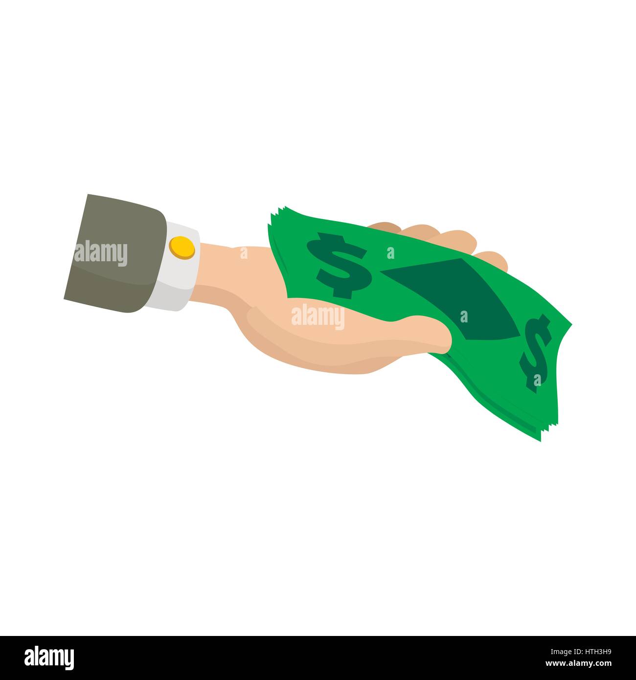 Hand giving dollar note Stock Vector Images - Alamy