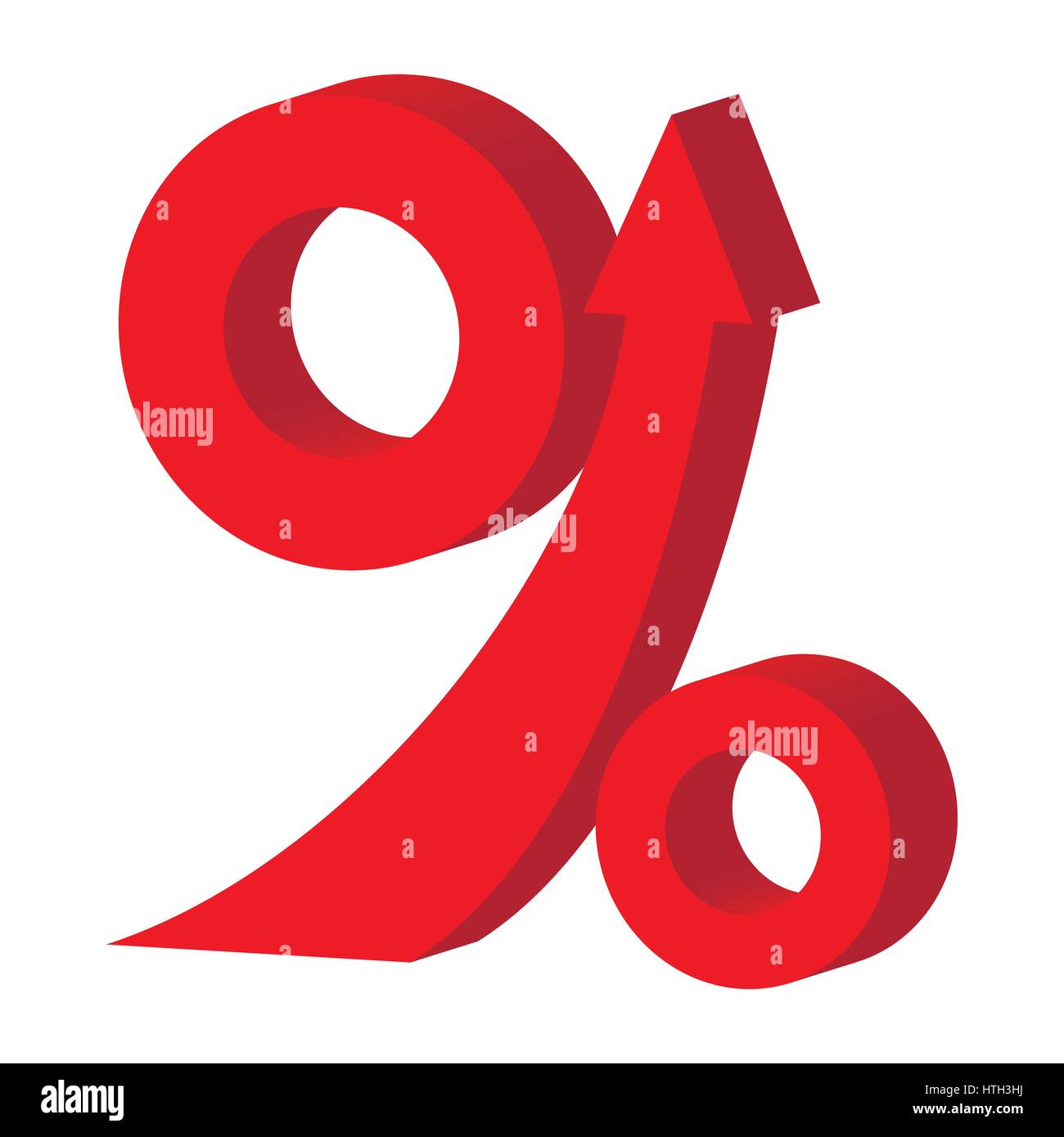 Percent up arrow icon, cartoon style Stock Vector Image & Art - Alamy