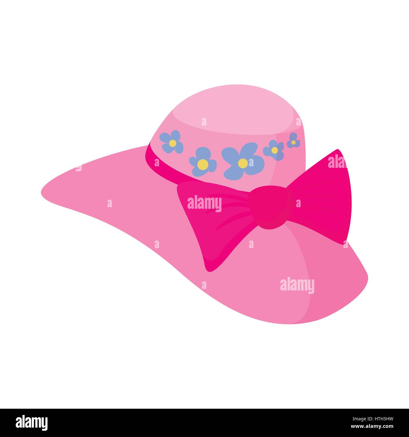 Elegant female hat icon, cartoon style Stock Vector Image & Art - Alamy