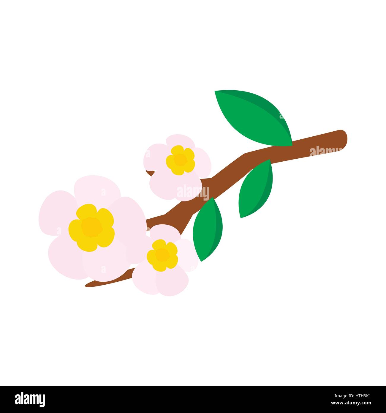 White apple flowers branch icon Stock Vector Image & Art - Alamy