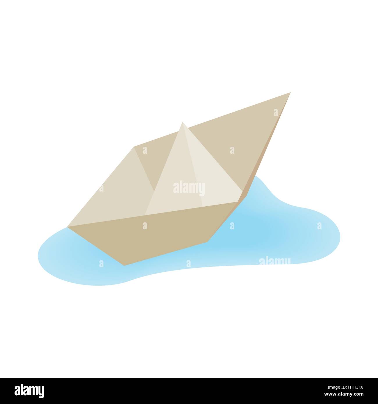 Paper boat icon, isometric 3d style Stock Vector Image & Art - Alamy