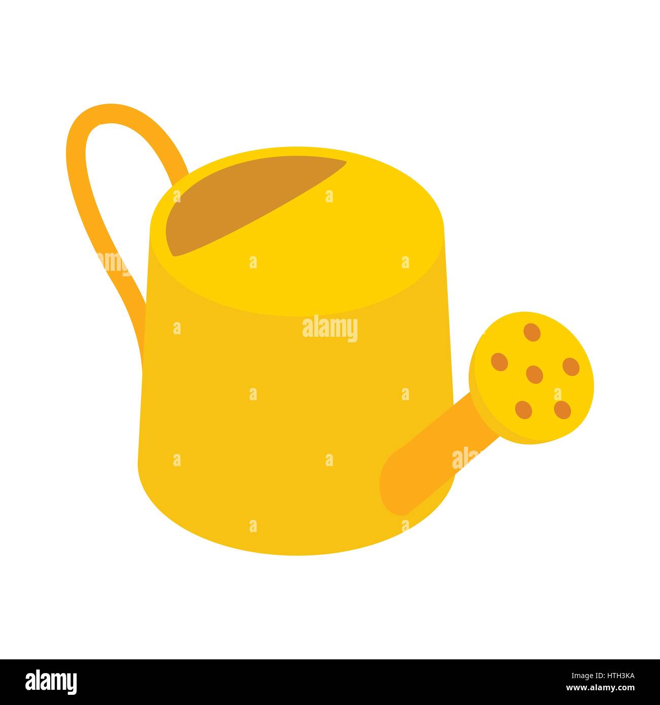 Yellow watering can icon, isometric 3d style Stock Vector Image & Art ...