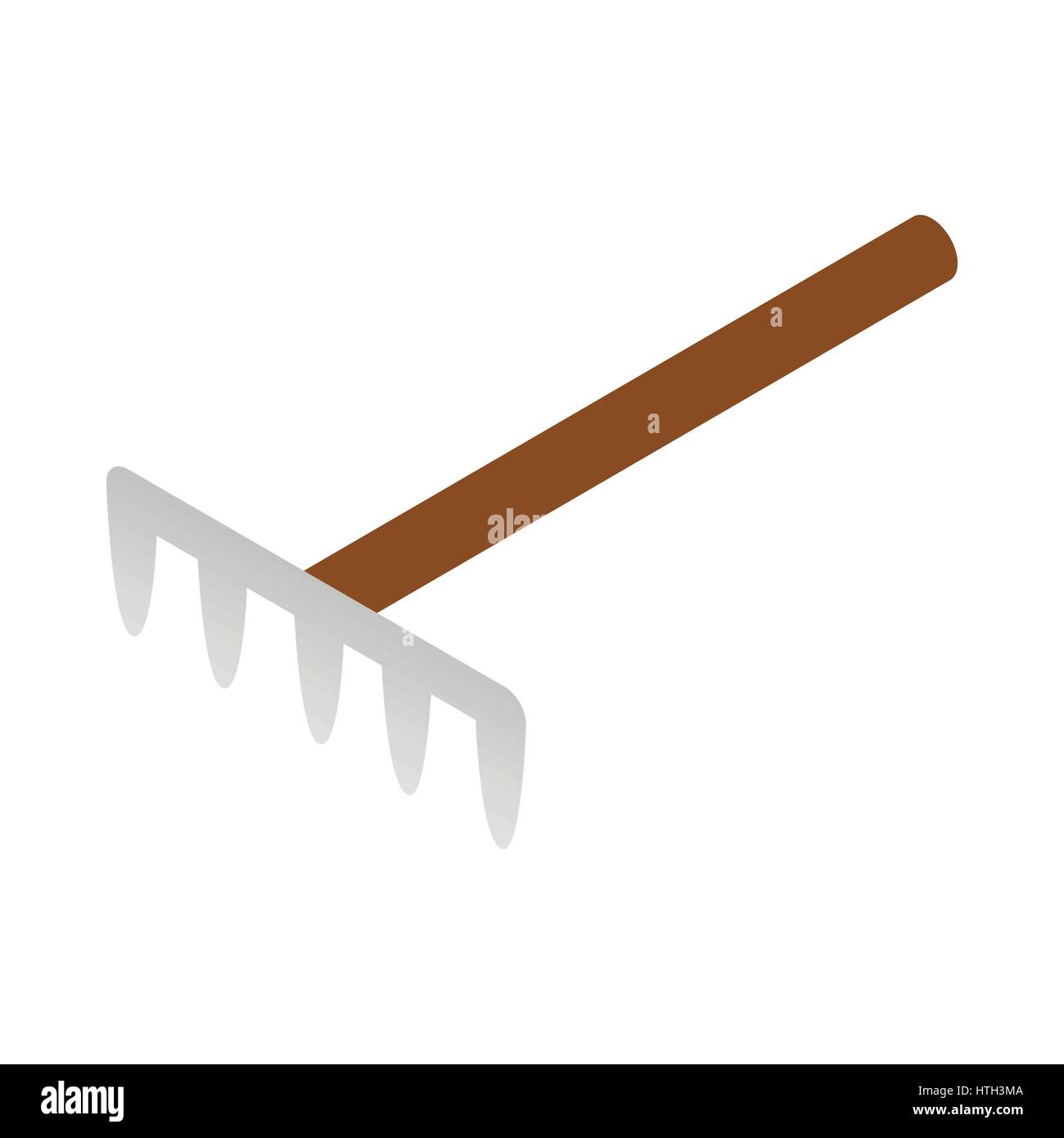 Garden rake icon, isometric 3d style Stock Vector Image & Art - Alamy
