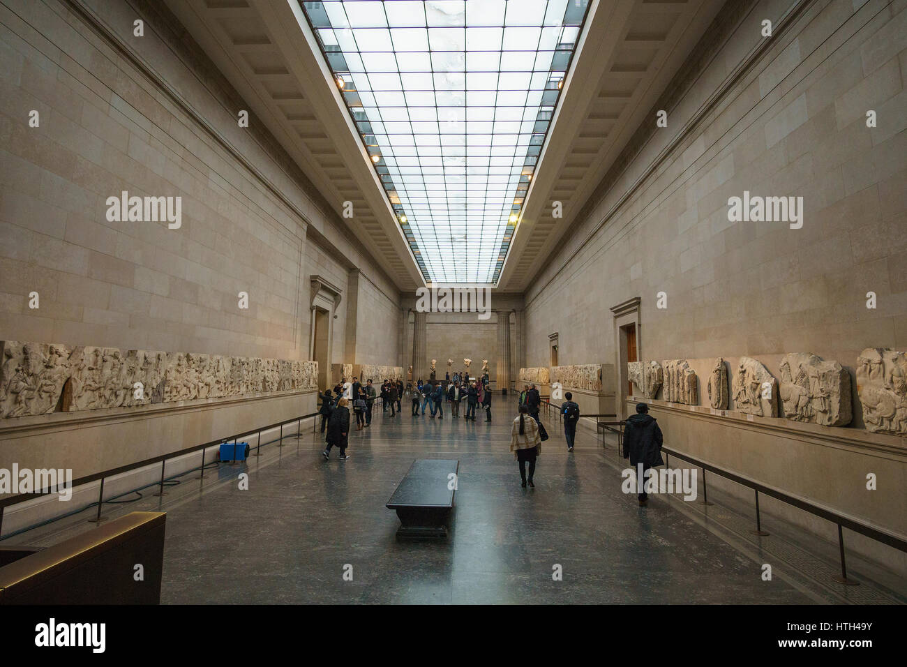 The Parthenon Galleries. Elgin Marbles in the British Museum, London, England, UK Stock Photo ...