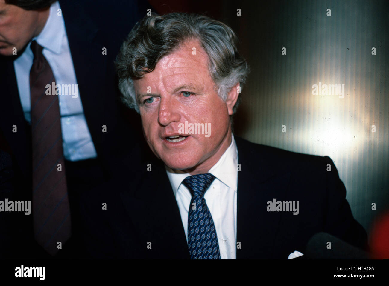 Ted Kennedy in New York City in 1984 Stock Photo - Alamy