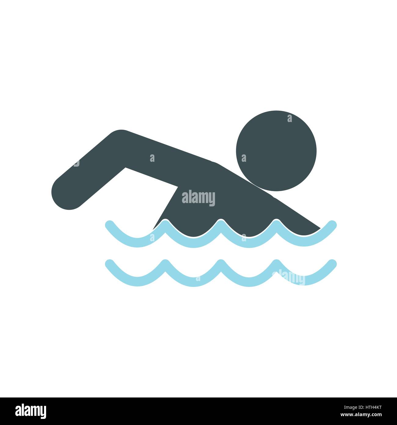 Swimmer front crawl Stock Vector Images - Alamy