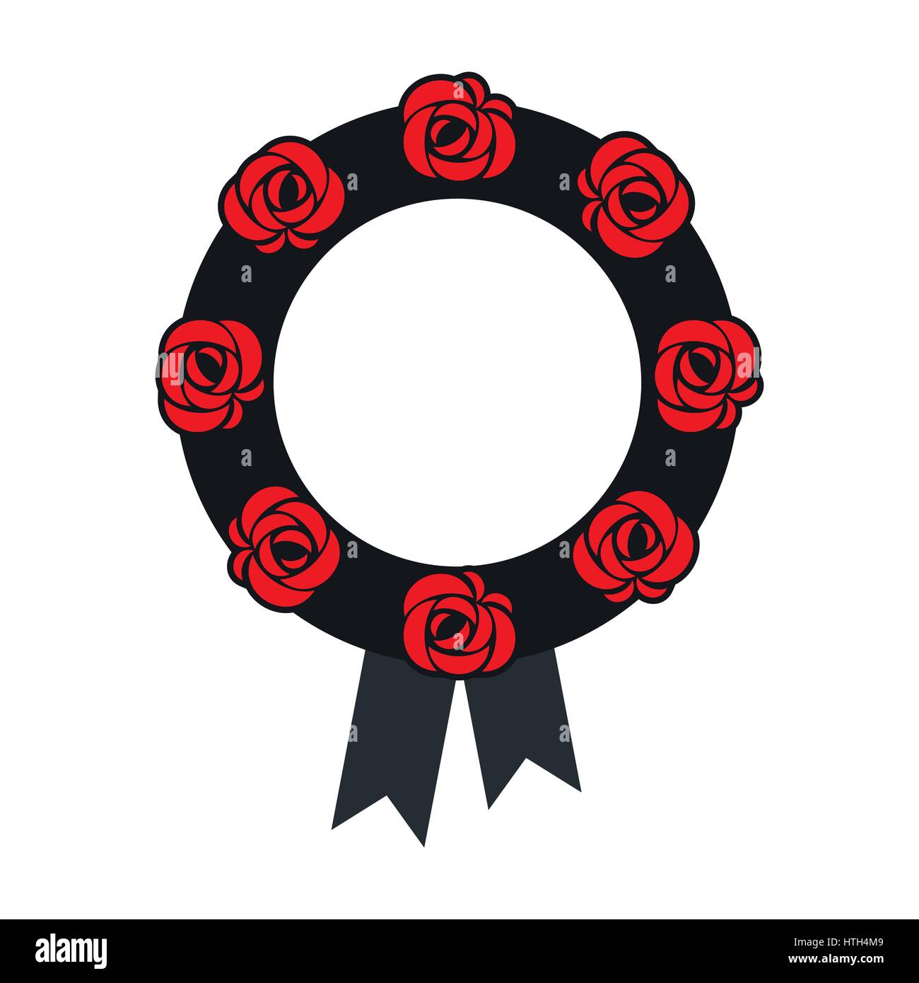 Funeral wreath icon Stock Vector Image & Art - Alamy