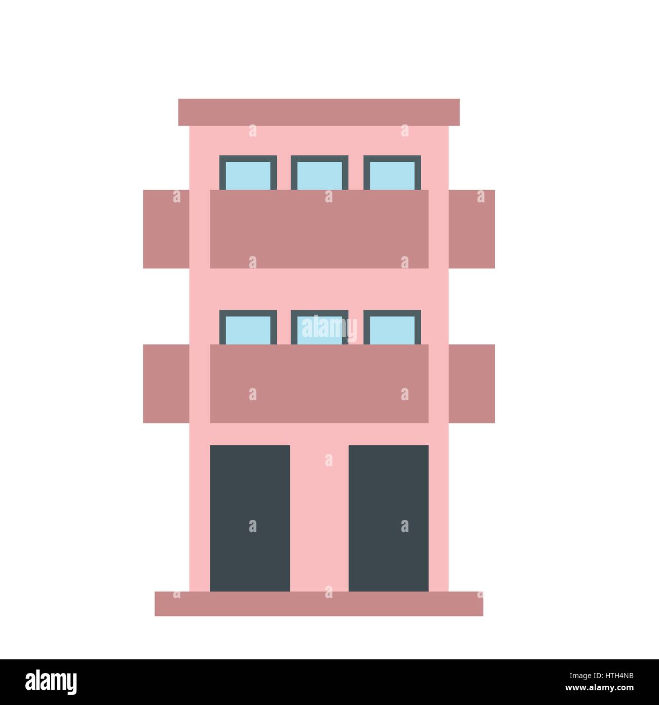 Suburban balcony Cut Out Stock Images & Pictures - Alamy