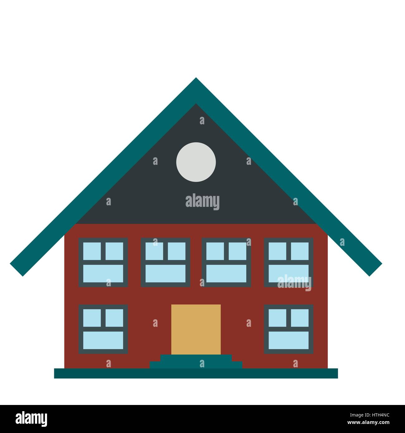 Two-storey house icon Stock Vector Image & Art - Alamy