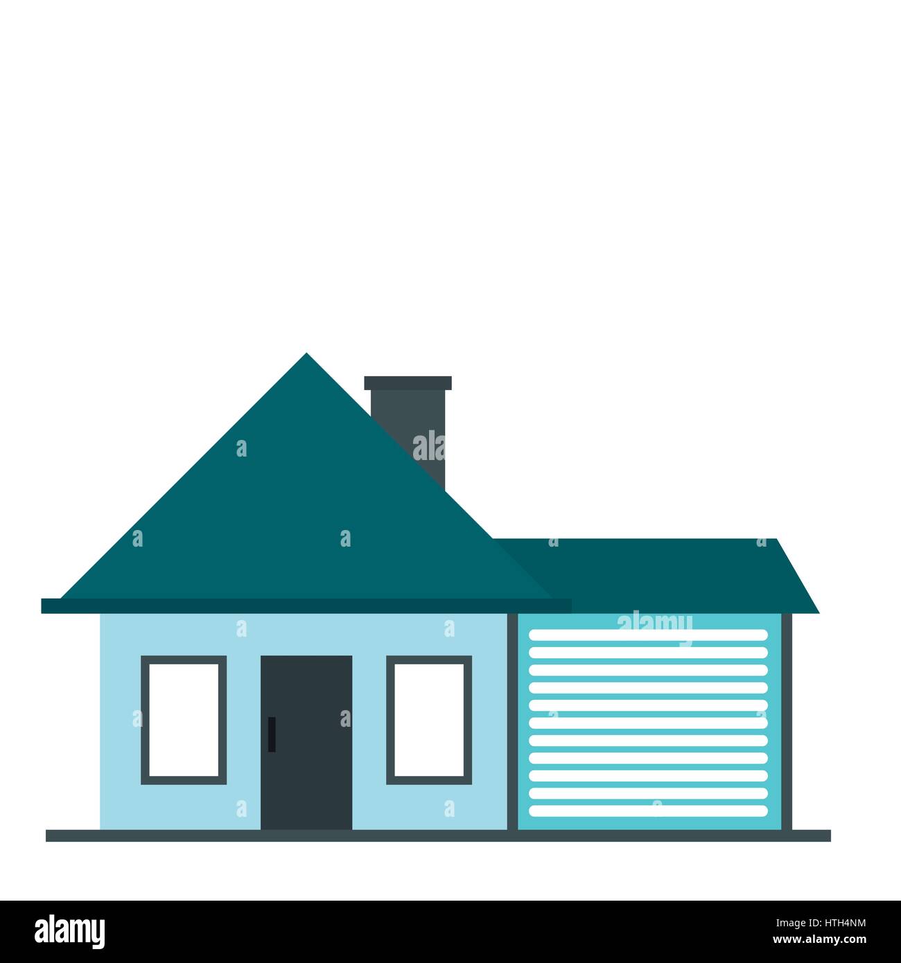 Suburban family house garage Cut Out Stock Images & Pictures - Alamy