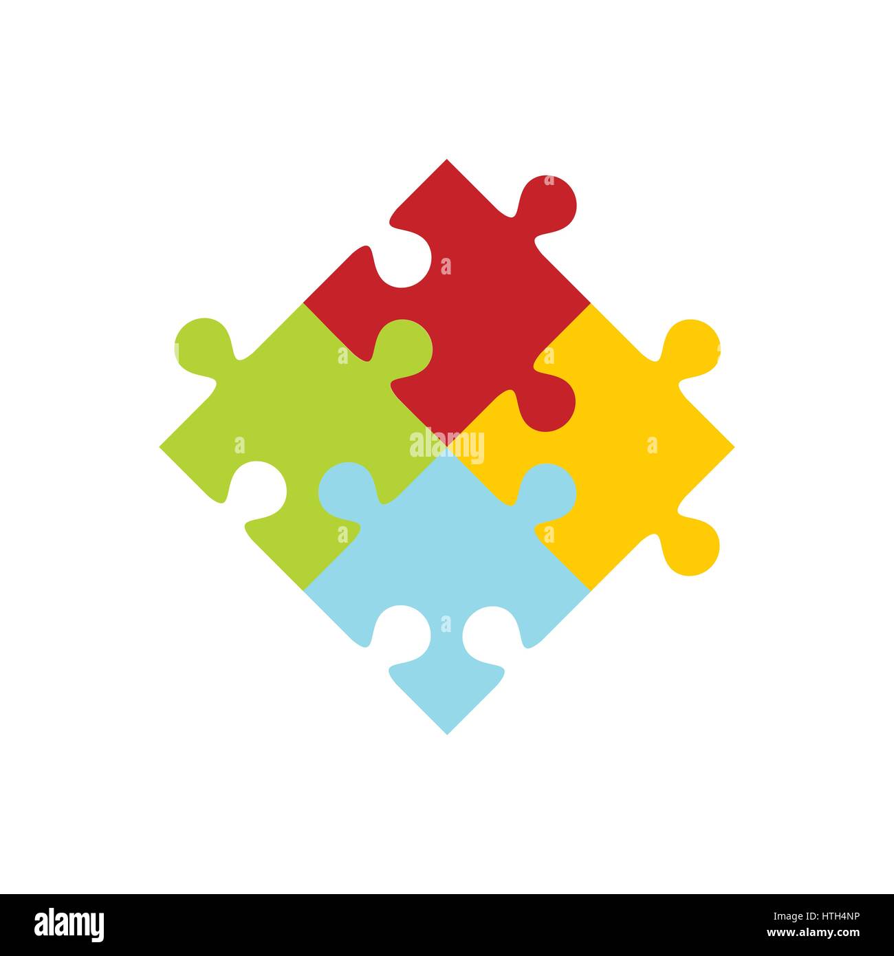 Colorful puzzle icon Stock Vector Image & Art - Alamy