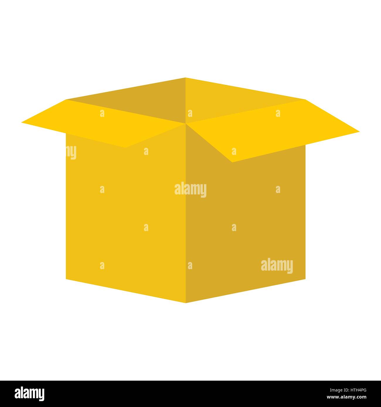 Open empty cardboard icon Stock Vector Image & Art - Alamy