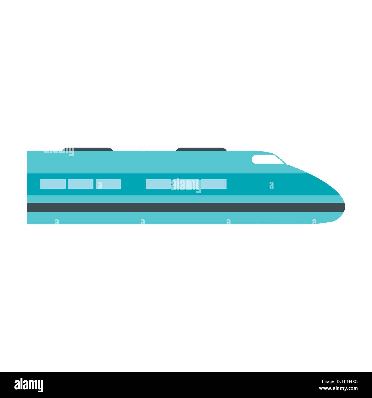 Suburban train on track Stock Vector Images - Alamy