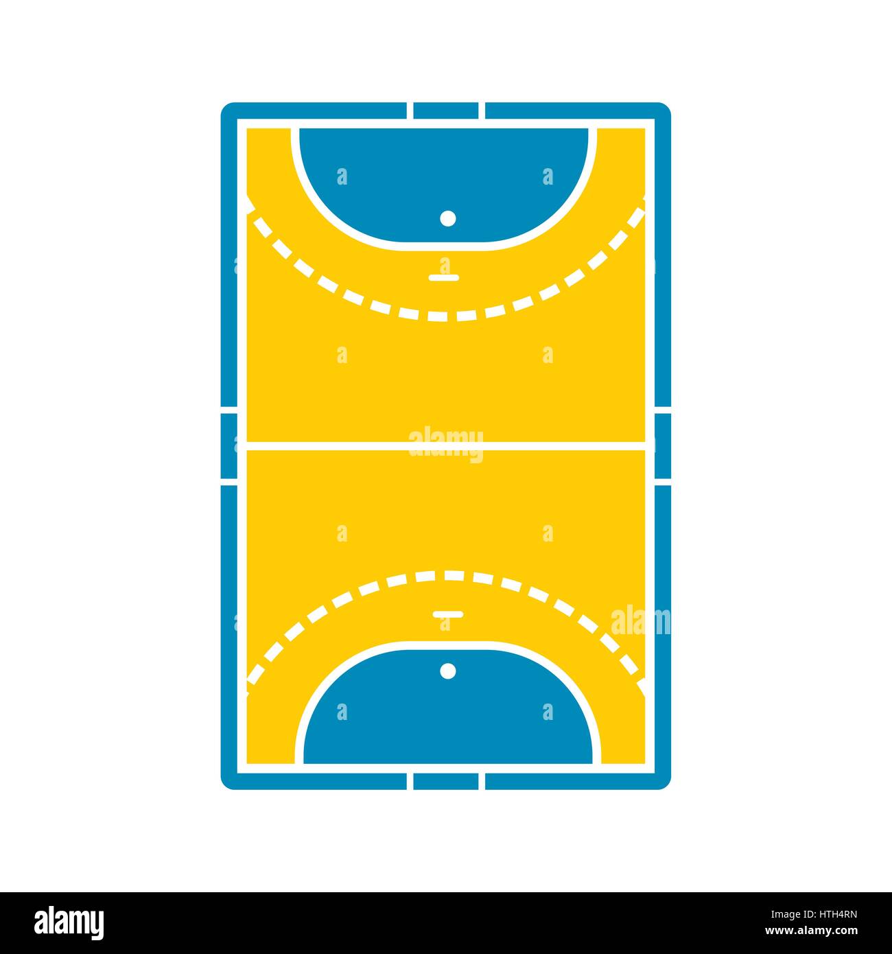 Handball field icon Stock Vector Image & Art - Alamy
